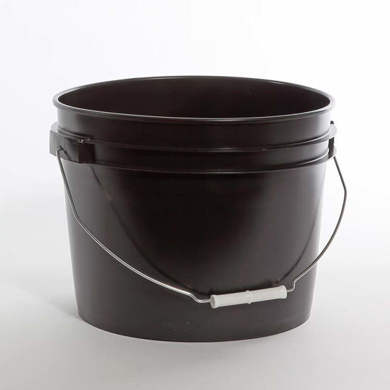 12 liter Black HDPE Open Head Pail. Commercial & Industrial Packaging ...