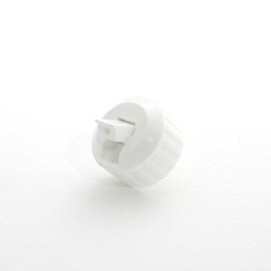 28-400 White PP Turret Spout Cap w/ PS 54 Heat Seal for HDPE Liner (3mm ...