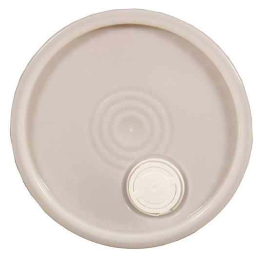 Natural HDPE Tear Tab Cover for Plastic Pails 3.5 - 6 Gallons, All ...