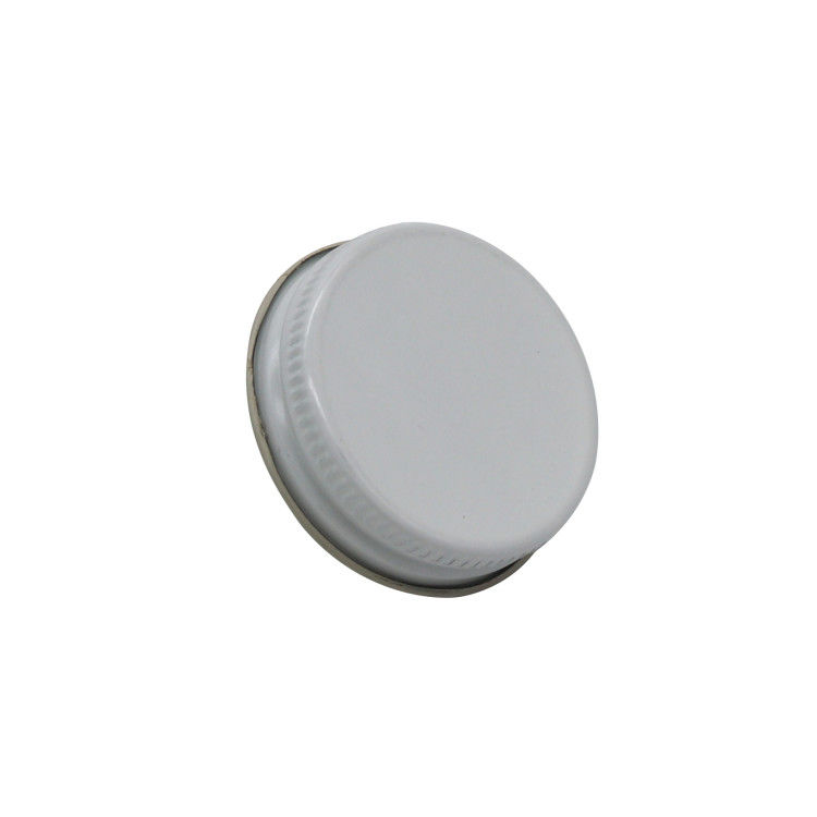 38-400 White Metal Lug/Twist Cap with Plastisol Liner (No Button ...