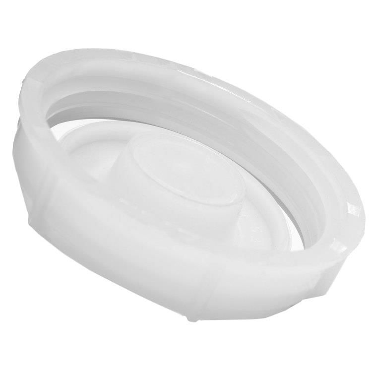 70 mm Natural PP Screw Cap with Vented Membrane. Pipeline Packaging