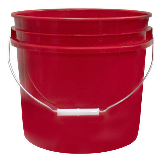 3.5 GALLON RED HDPE OPEN HEAD PAIL. Pipeline Packaging