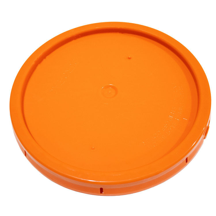 3.5-5 GALLON ORANGE HDPE COVER W/ TEAR TAB AND GASKET. Pipeline Packaging