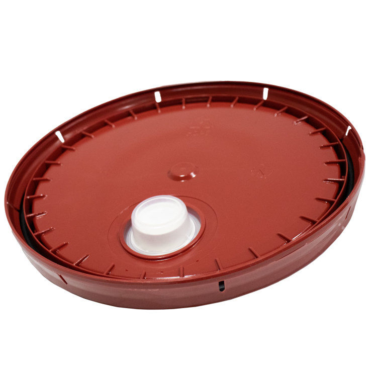 3.5-5 GALLON MOBILE RED HDPE COVER W/ PLASTIC SPOUT_GASKETED. Pipeline ...