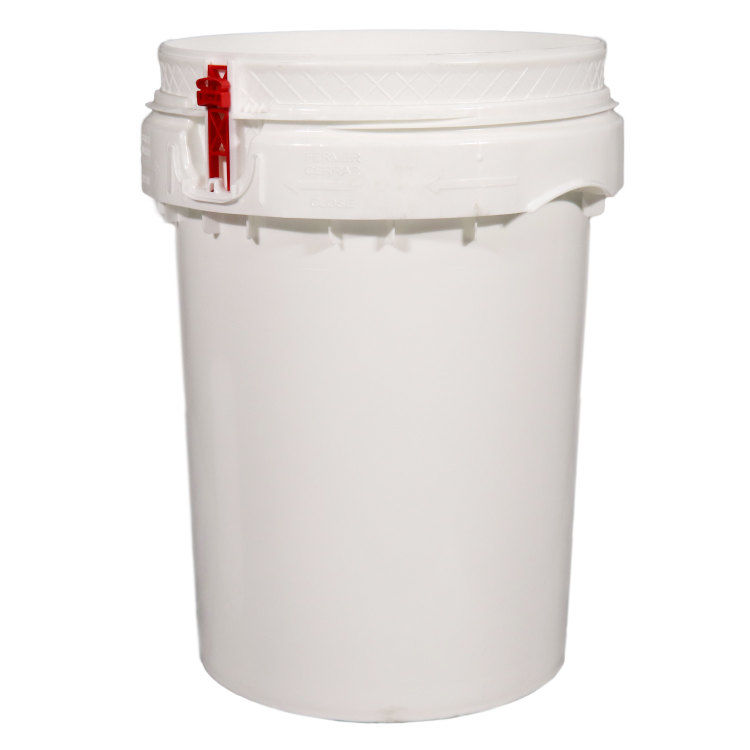 12 Gallon White HDPE Life Latch New Generation Pail. Pipeline Packaging