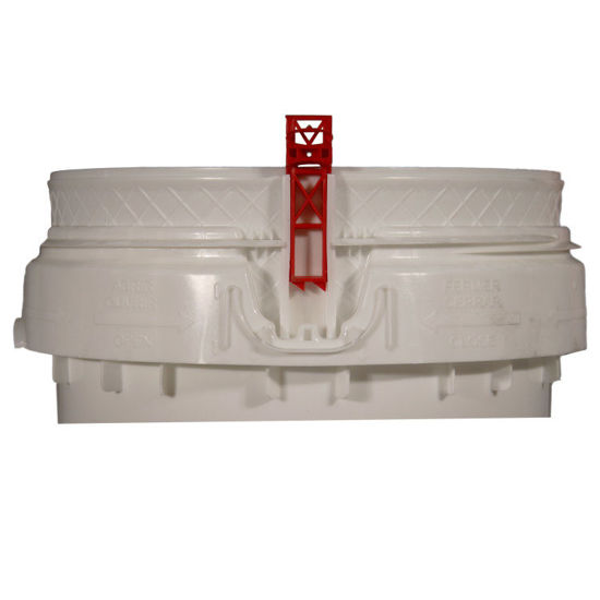 12 Gallon White HDPE Life Latch New Generation Pail. Pipeline Packaging