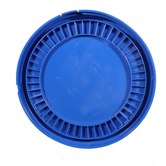 Blue HDPE Screw Top Cover for Plastic Pails 7.7 - 10.7 Gallons, 3rd ...