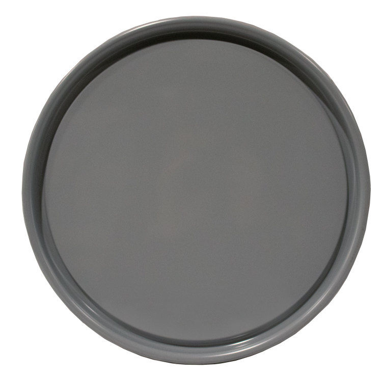 7 Gallon Gray Inhibited Steel Straight Side Pail, Ring Seal Cover ...