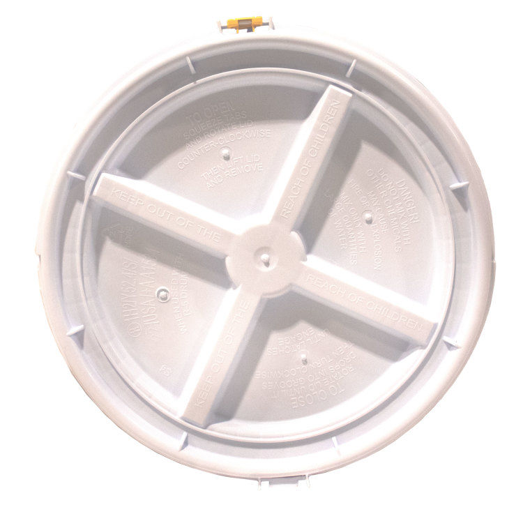 100 Pound Blue/White HDPE Cover, UN Rated. Pipeline Packaging