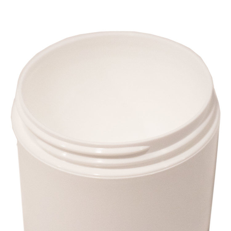 8 oz White PP/PS Round Wide Mouth Jar, Neck Finish 83-400, Double Wall ...