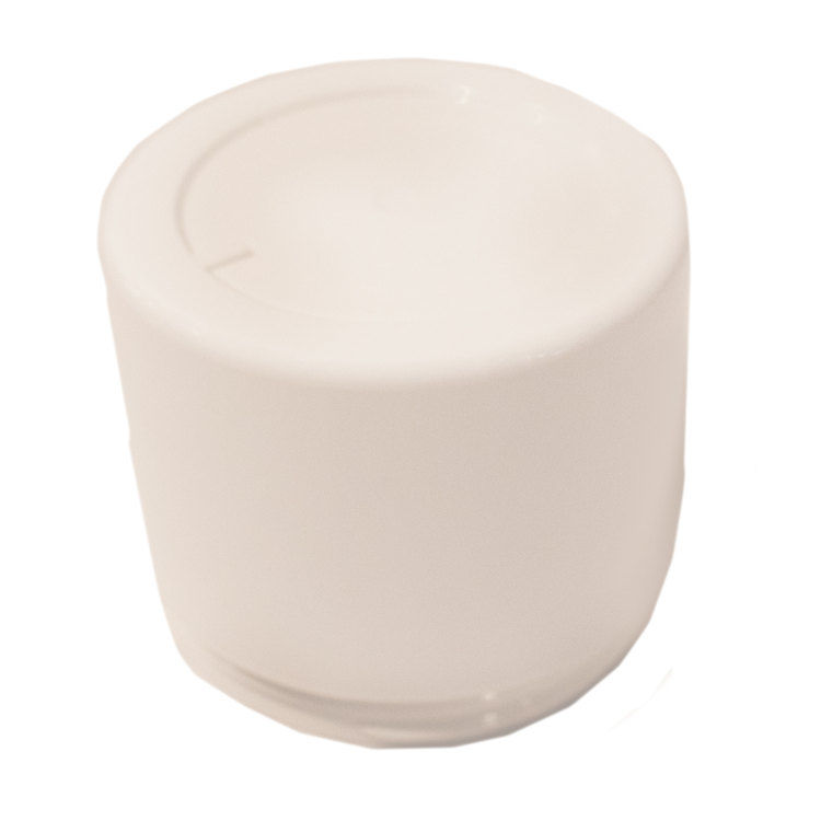 8 oz White PP/PS Round Wide Mouth Jar, Neck Finish 83-400, Double Wall ...