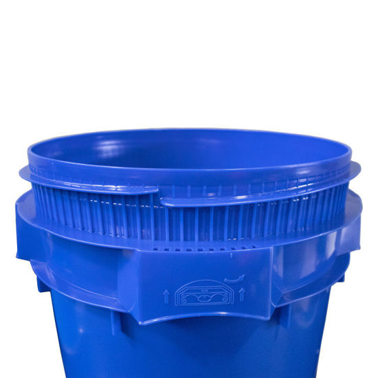 7.7 Gallon Blue HDPE Screw Top Pail, Lite Latch, UN Rated. Pipeline ...