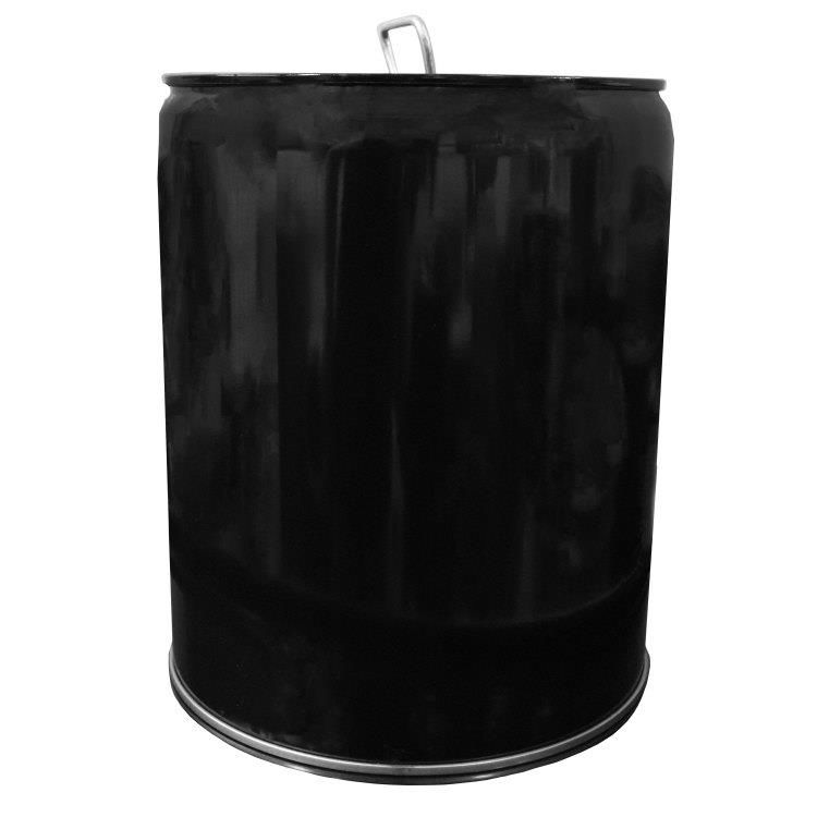 5 Gallon Black Red Phenolic Steel Tight Head Pail, 2" & 3/4" Tri-Sure ...