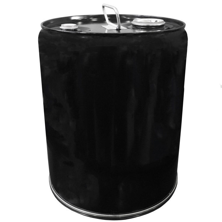 5 Gallon Black Red Phenolic Steel Tight Head Pail, 2" & 3/4" Tri-Sure ...
