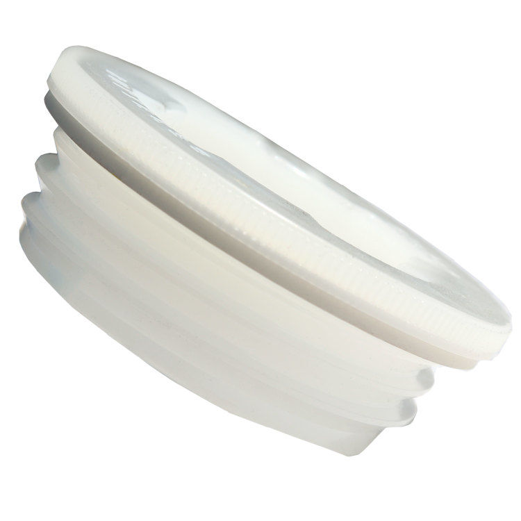 2" Natural PE Buttress Plug with 3/4" Knockout. Pipeline Packaging