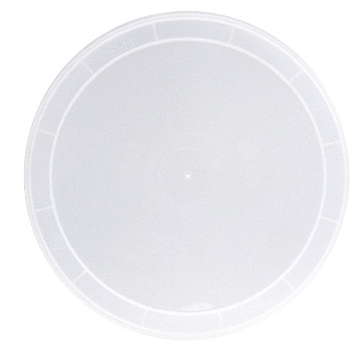 Natural HDPE Cover for 16 - 32 oz Tubs. Pipeline Packaging