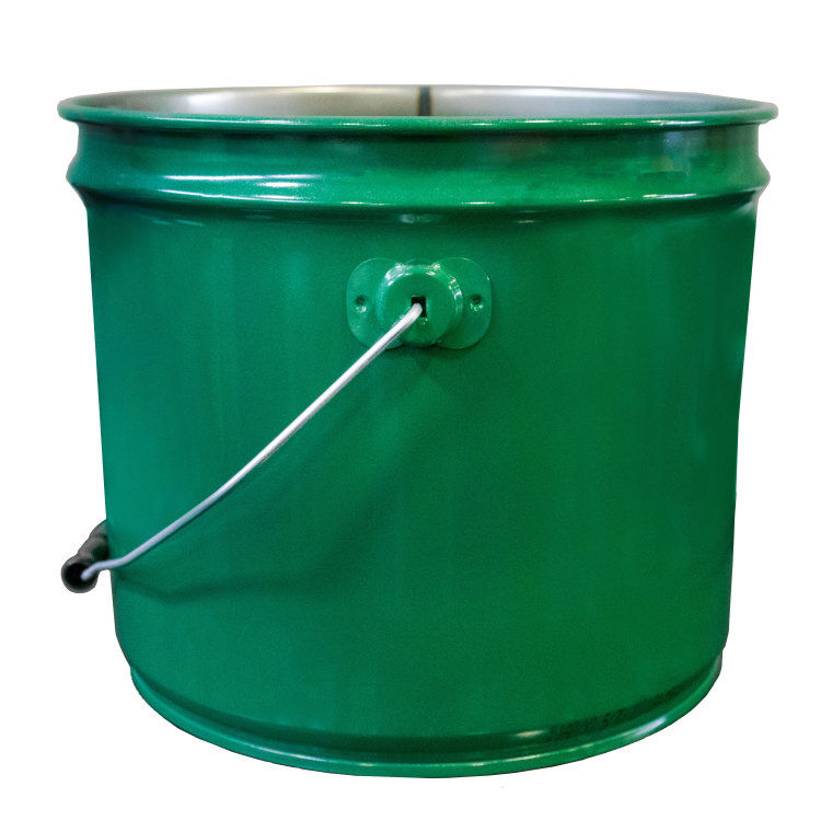 3.5 Gallon Green Inhibited Open Head Steel Pail, UN Rated. Pipeline ...