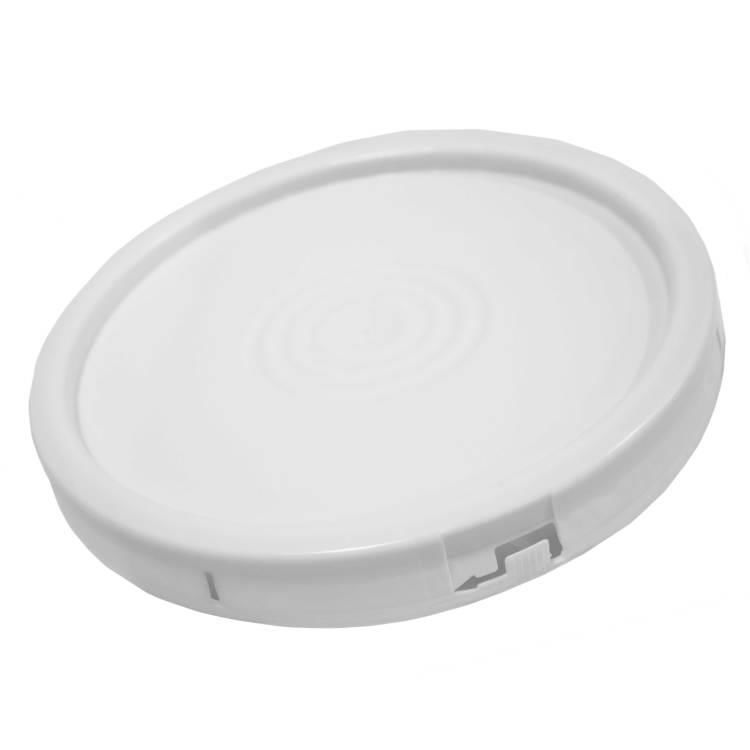 3.5-6 GALLON WHITE HDPE COVER TEAR TAB W/ GASKET. Pipeline Packaging
