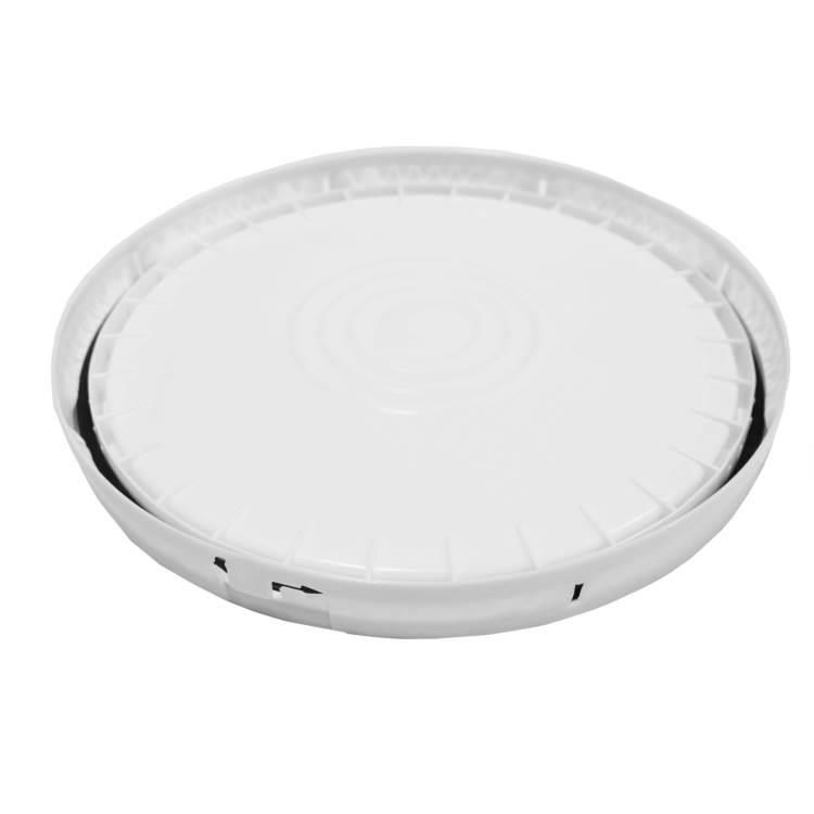 3.5-6 GALLON WHITE HDPE COVER TEAR TAB W/ GASKET. Pipeline Packaging