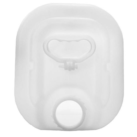 5-Gallon Natural HDPE Rectangular Tight Head Plastic Pail, Fittings 70 ...