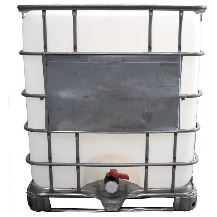 275-Gallon Reconditioned IBC Tote, Natural Bottle, 6" Fill Cap w/ 2 ...