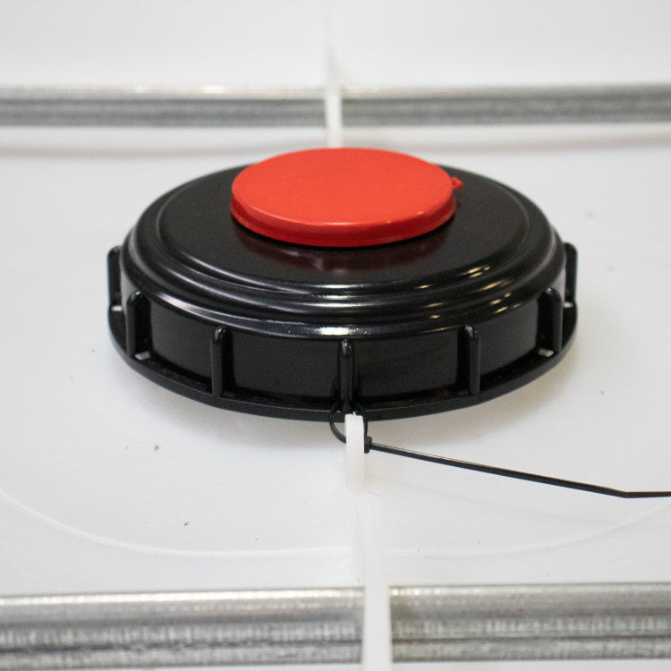 275-gallon IBC Tote, Natural Bottle, 6" Cap, 2" Ball Valve W/ Viton ...