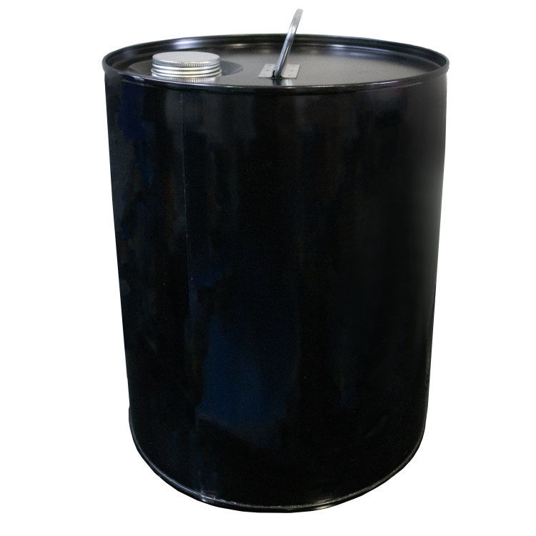 5 Gallon Black Rust Inhibited Steel Tight Head Steel Pail, 2 1/8 ...