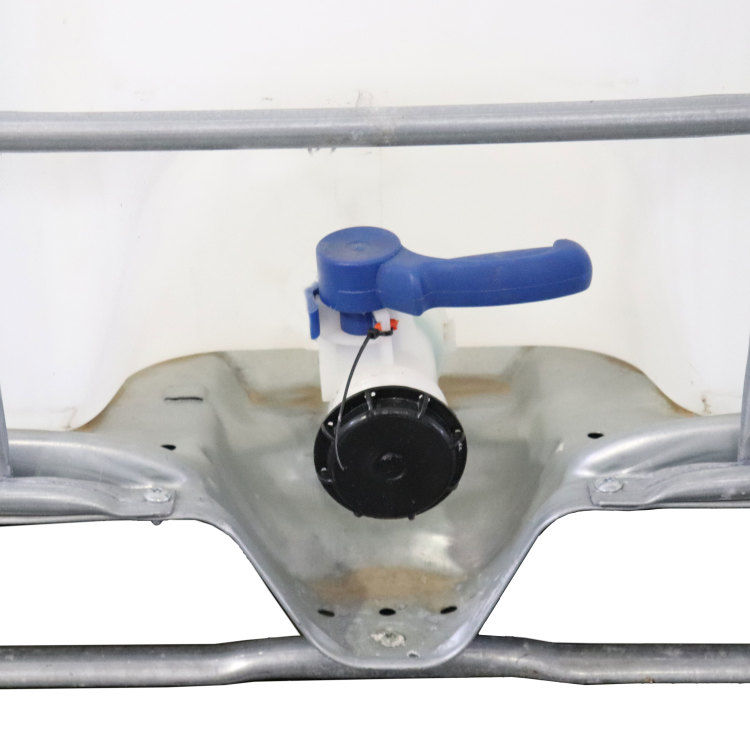 275-Gallon Reconditioned IBC Tote, Steel Cage, Natural Bottle, 2" Quick ...