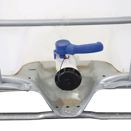 275-Gallon Reconditioned IBC Tote, Steel Cage, Natural Bottle, 2" Quick ...