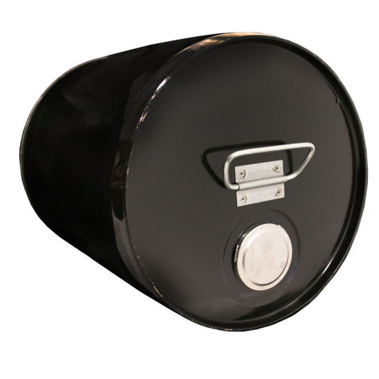 5 Gallon Black Steel Tight Head Pail, Clear Phenolic lining, UN Rated ...