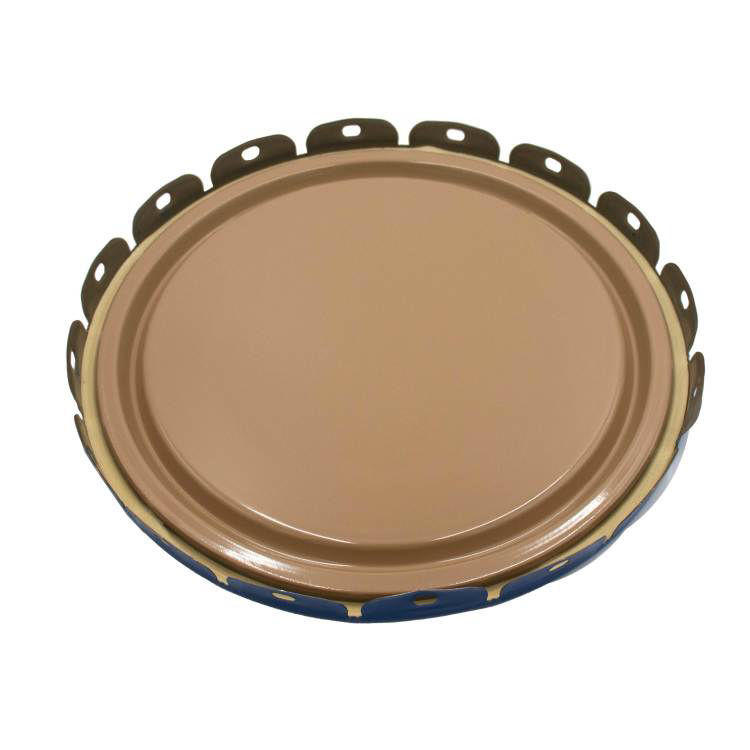 6.5-Gallon Gentian Blue Steel Open Head Straight Sided Pail, Buff Epoxy ...