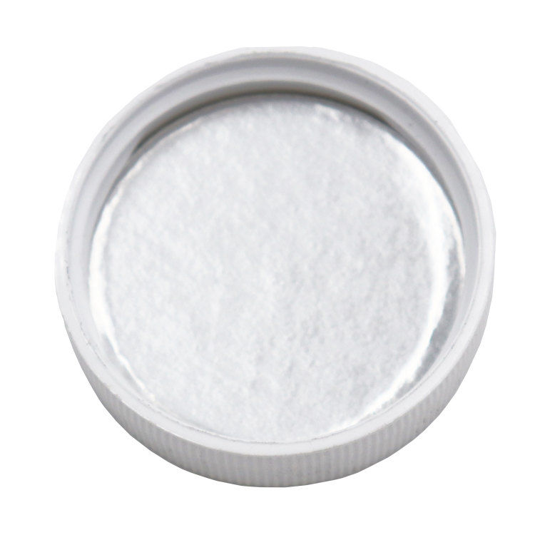 38-400 White PP Matte Top, Ribbed Sides Cap, FS1-19 Plain Heat Seal ...