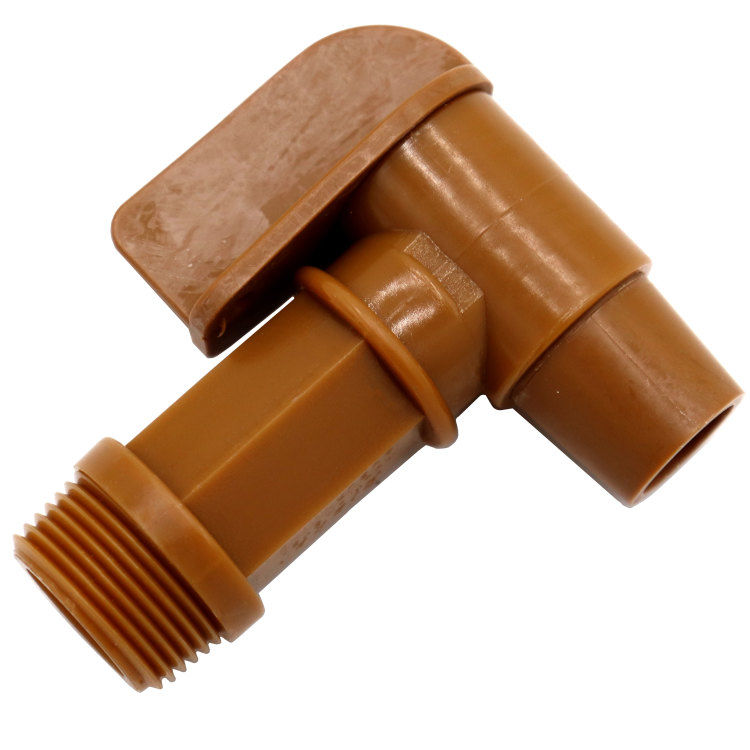 Rieke Gold PE Plastic Flo-rite 3/4" Faucet, DF-103. Pipeline Packaging