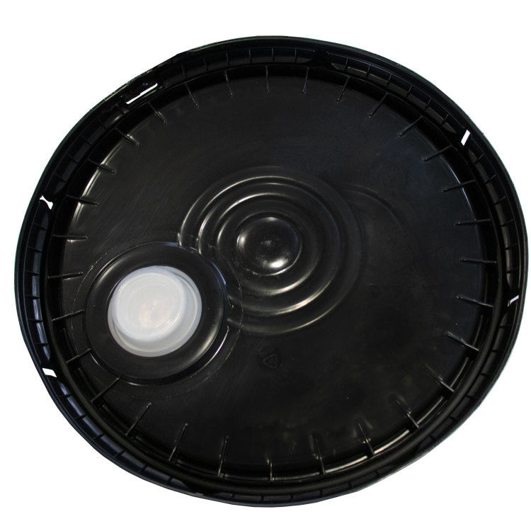3.5-6 Gallon Black HDPE Plastic Pail Cover, All Plastic Spout. Pipeline ...
