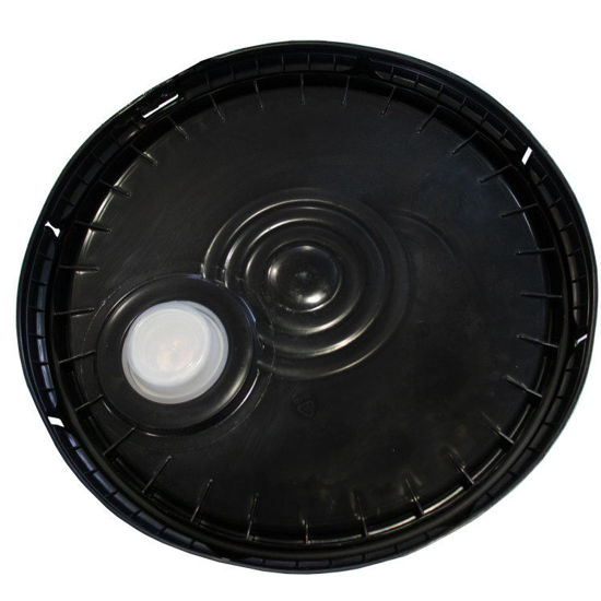 3.5-6 Gallon Black HDPE Plastic Pail Cover, All Plastic Spout. Pipeline ...