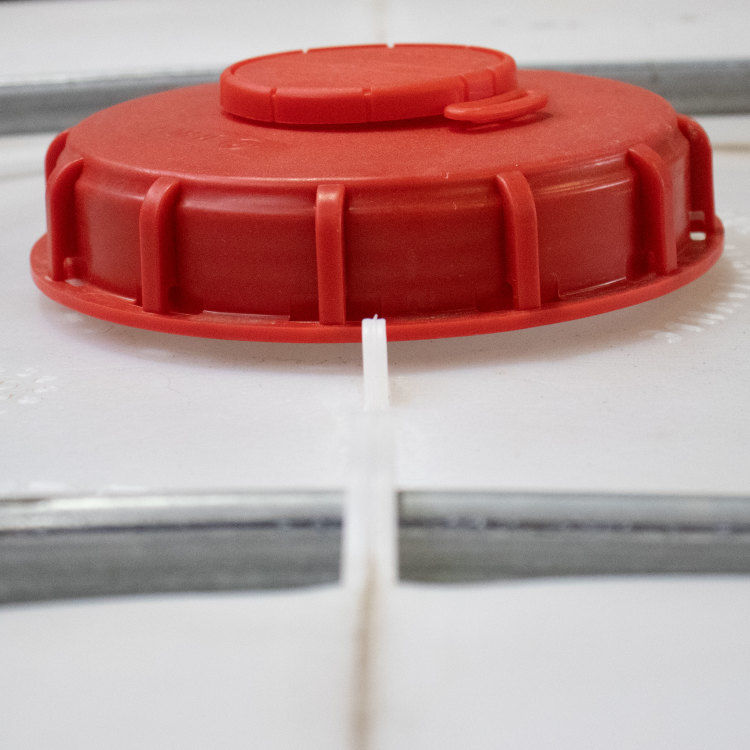 330 Gallon Reconditioned IBC Tote, Natural Bottle, 6" Fill Cap, 2 ...