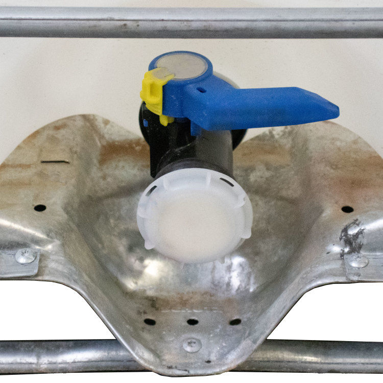 330 Gallon Reconditioned IBC Tote, Natural Bottle, 6" Fill Cap, 2 ...