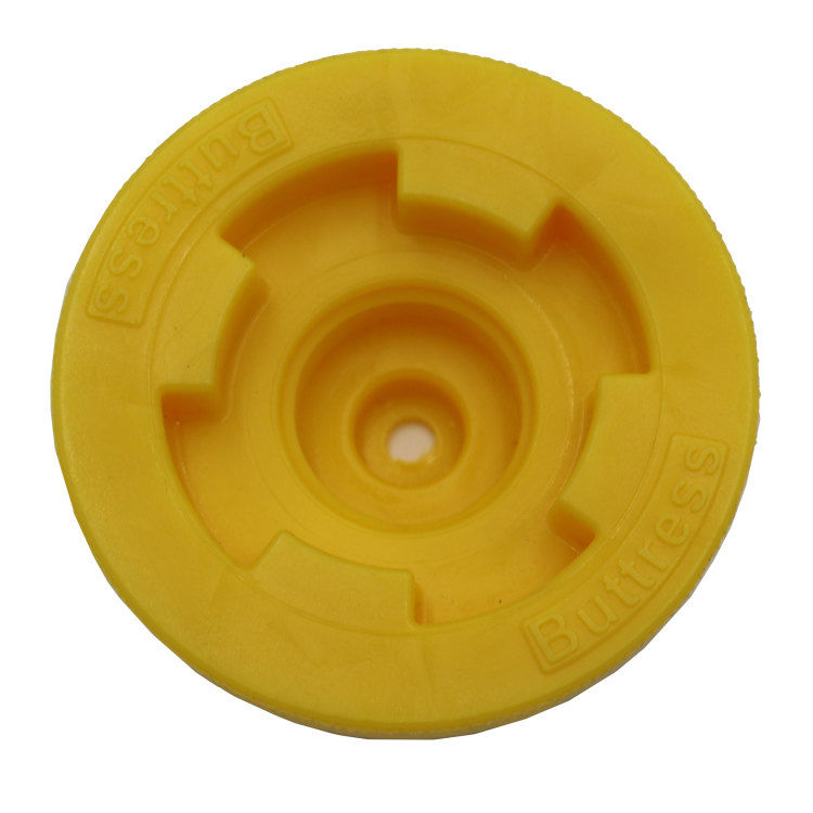 2" Yellow PP Plastic Buttress Plug. Pipeline Packaging