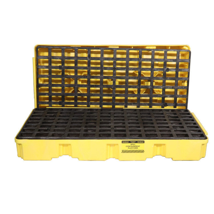 Four Drum Modular Spill Platform, 30 Gallon Capacity. Pipeline Packaging
