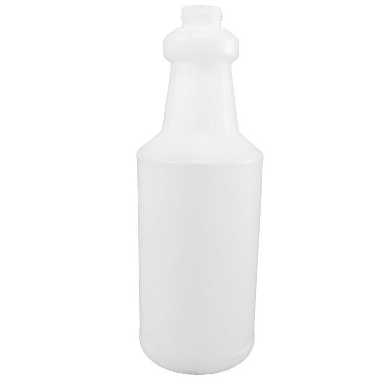 32 oz Natural HDPE Plastic Fluted Decanter Bottle, 28-400 Neck Finish ...