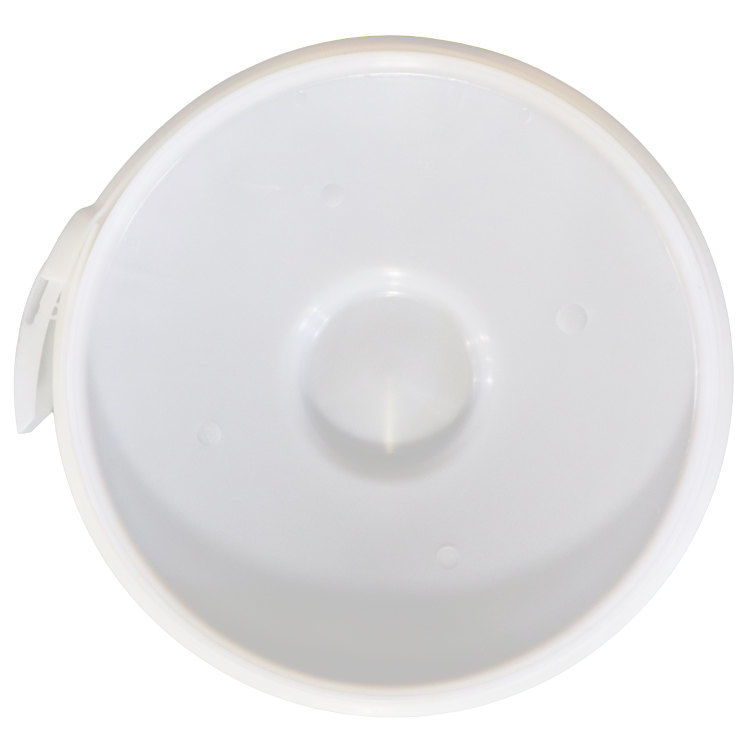 25 Gallon Natural HDPE Plastic Cover & Plastic Lever Lock Ring, 4" Bung ...