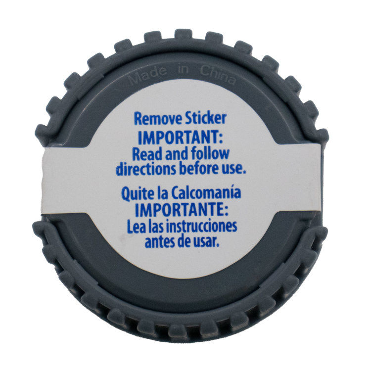 38-400 GRAY PP SNAP ADAPT, RIBBED SIDE CAP, LINING OF 19MM HT, TOP ...