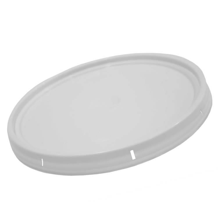 2 GALLON WHITE HDPE COVER, TEAR TAB_W/ GASKET. Pipeline Packaging