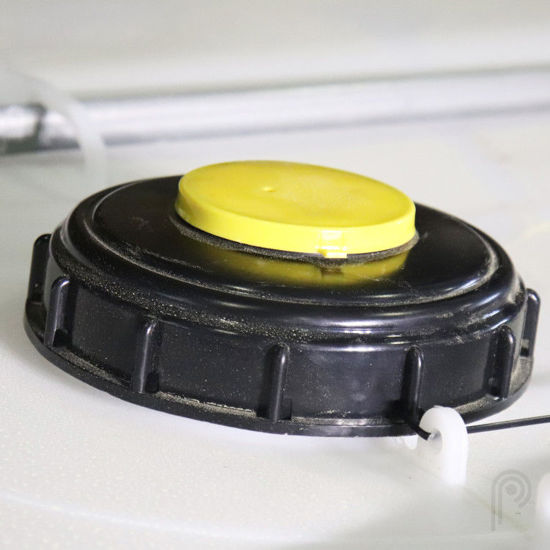 275 Gallon Remanufactured Steel Cage IBC Tote, Natural Bottle, w/ 6 ...