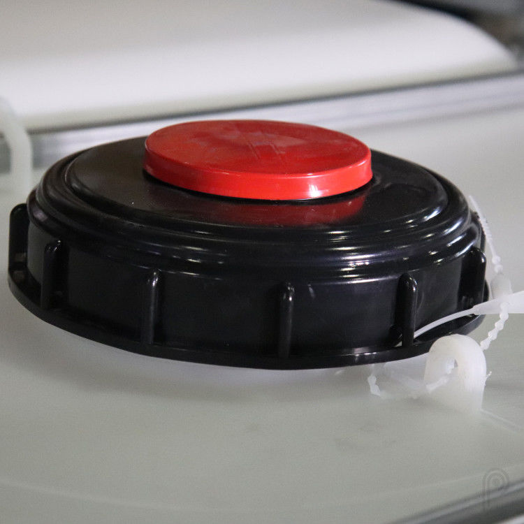 330 Gallon New IBC Tote, Natural Plastic Bottle, w/ 6" Black Cap and 2 ...