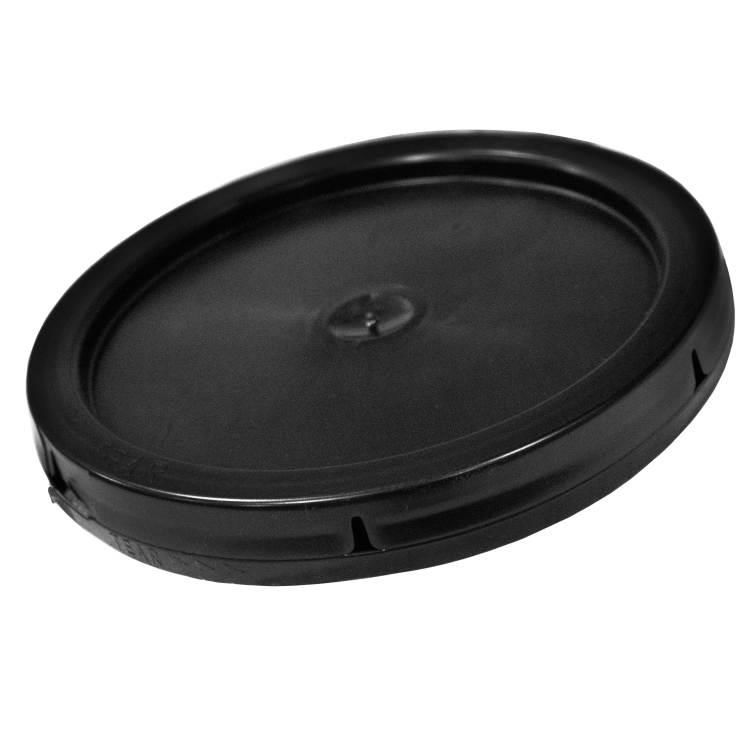 1 GALLON BLACK HDPE PLASTIC TEAR TAB PAIL COVER. Pipeline Packaging