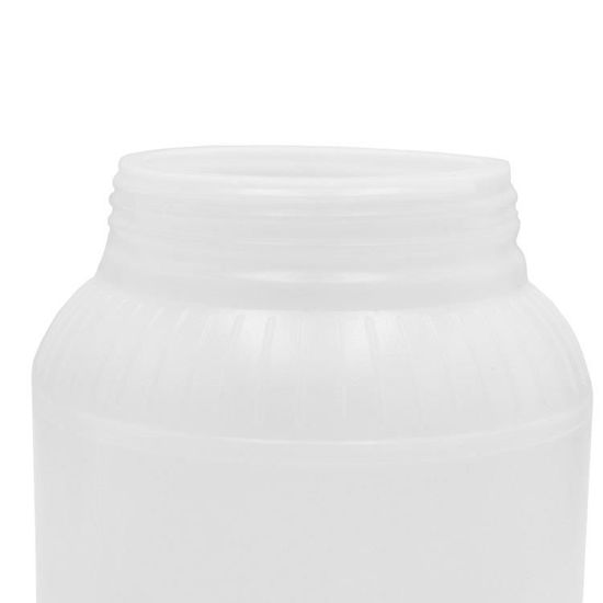 128 oz Natural HDPE Plastic Wide Mouth Round Jar, 110-400, 110 Gram ...