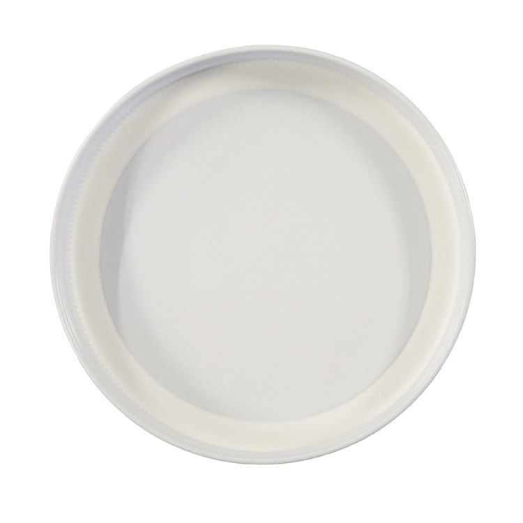 110-400 White Metal Cap, Plastisol Liner, No Button. Pipeline Packaging
