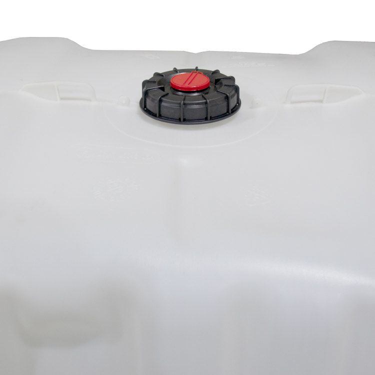 275 Gallon IBC Tote Natural Plastic Bottle Only, 6" Black Fill Cap ...