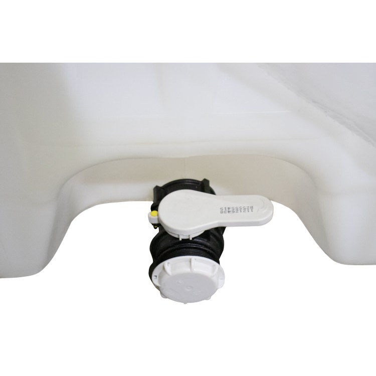 275 Gallon IBC Tote Natural Plastic Bottle Only, 6" Black Fill Cap ...